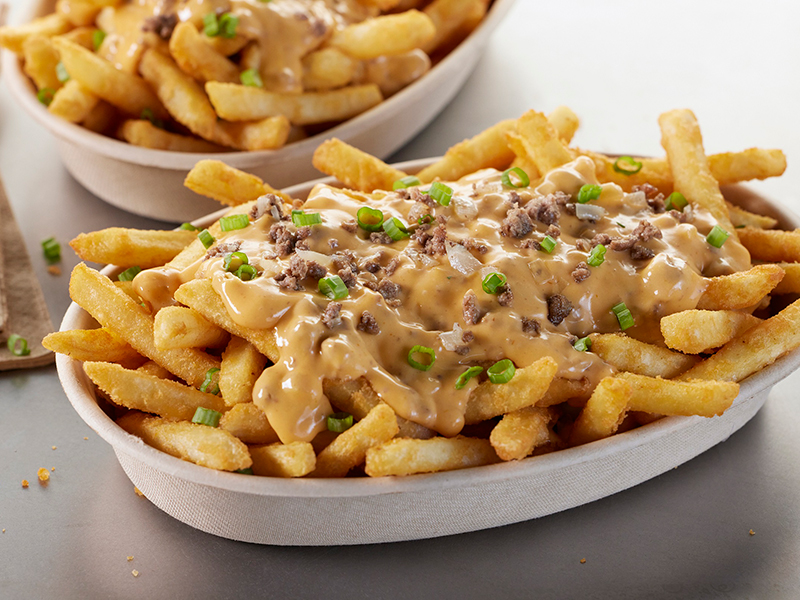 Beer Brat Loaded Fries