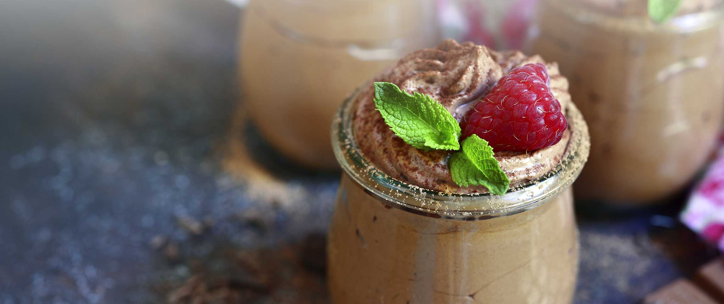 Double Chocolate Raspberry Parfaits