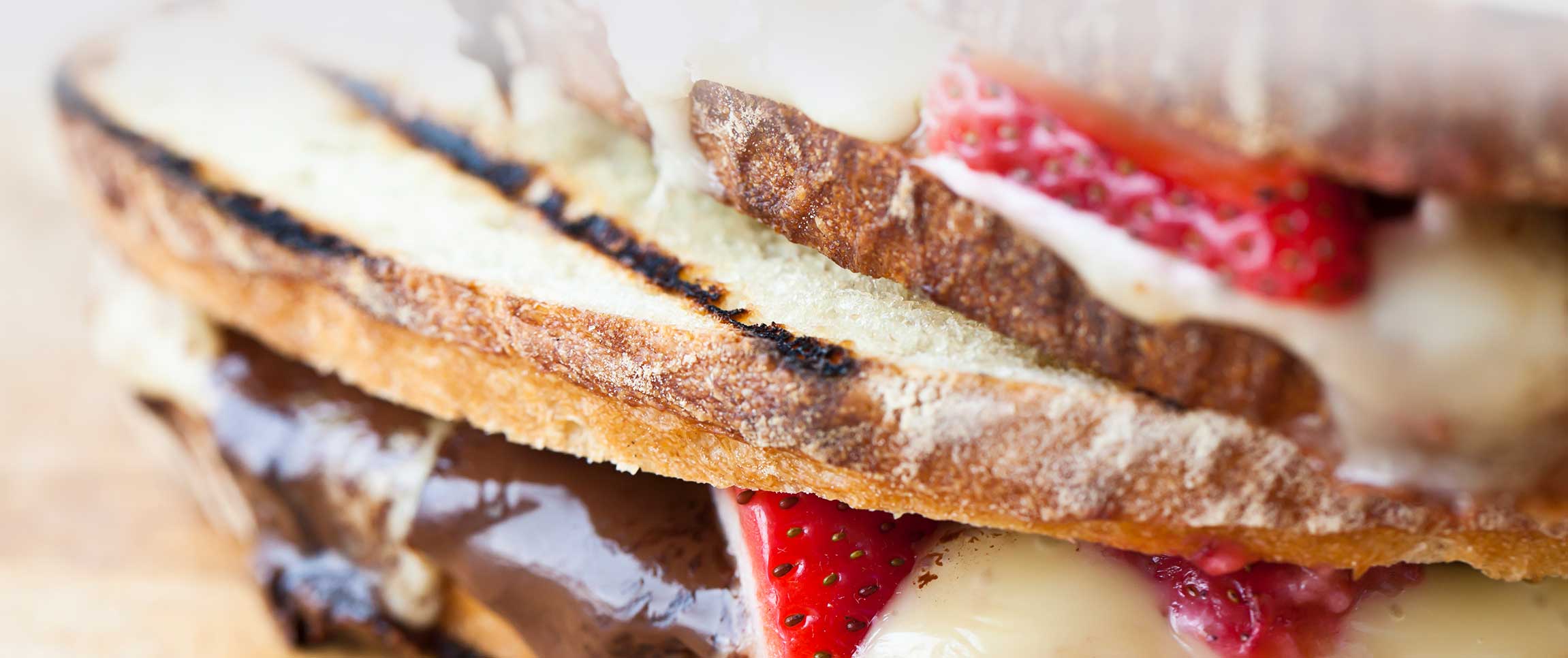 Dark Chocolate and Strawberry Panini